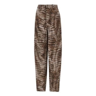 Elisabetta Franchi Wide Hosen - - Trousers - Damen - Braun - W27