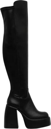 Buffalo Femme, Chaussures, Noir, Taille: 40 EU Botte Coeur Stretch
