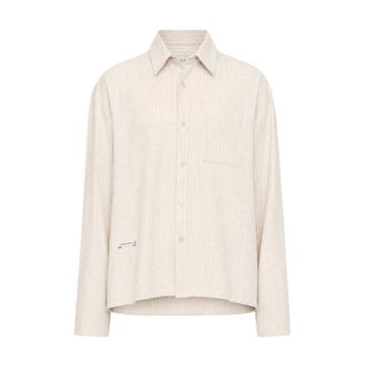 Song for the Mute Cropped School Shirt - - Shirts - Herren - Beige - L