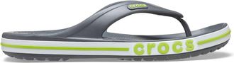 Crocs Unisex Erwachsene Bayaband Flip Flip, Slate Grey/Lime Punch, 36/37 EU