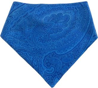 Etro Femme, Accessoires, Bleu, Taille: ONE Size Foulard Bouton Paisley