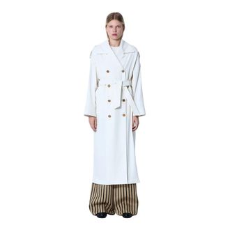 Max Mara Wasserabweisender Trenchcoat - - Coats - Damen - Wei&szlig; - 2XS