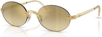 Ray-Ban Rb3929 By A$ap Rocky Sonnenbrillen Arista Gold Fassung Braun Glas 54-20