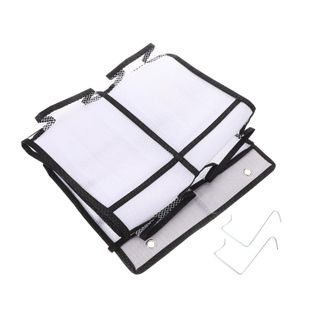 TOPBATHY T&uuml;r Schuh Organizer mit 12 Netztaschen Atmungsaktives Vliesmaterial H&auml;ngendes Schuhregal f&uuml;r Kleiderschrank und Wand Platzsparende Aufbewahrung f&uuml;r Sc