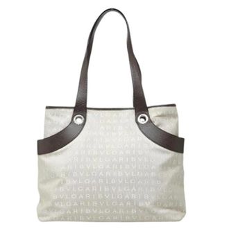 Bulgari Pre-owned Vintage Shoulder Tote Bag - - Pre-owned - Damen - Beige - ONE SIZE