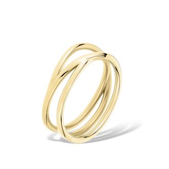 Liebeskind Liebeskind Berlin Ring LJ-1625-R-58 aus Edelstahl in IP Gold