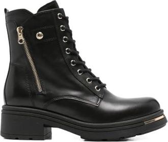 Nero Giardini I514861D Bottines Motardes Femme en Cuir - Noir 37 EU