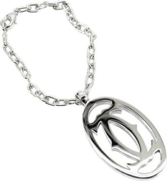 Cartier unisex, Pre-owned, Gris, Taille: ONE Size Porte-cl&eacute;s en m&eacute;tal Pre-owned