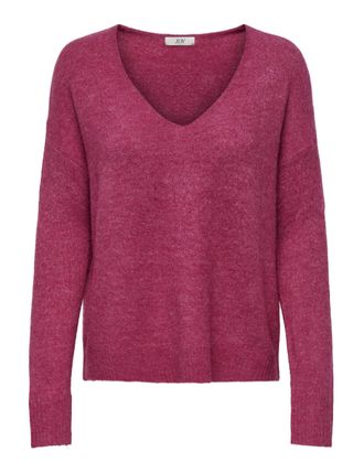 Jacqueline de Yong Damen Jdyelanora L/S V-Neck Pullo. KNT Noos Strickpullover, Granita, M