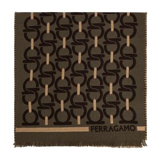 Ferragamo Gancini Wollschal - - Accessories - Herren - Braun - ONE SIZE
