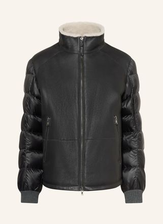 Bogner Daunenjacke Aleco-dl2 Mit Leder schwarz