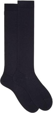 Dor&eacute; Dor&eacute; Chaussettes hautes c&ocirc;tel&eacute;es en laine m&eacute;rinos