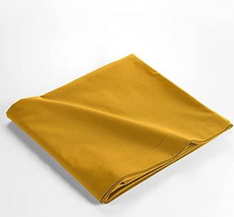 Douceur d'Intérieur Bettlaken, 240 x 300 cm, 100% Bio-Baumwolle, Biolina, Ocker