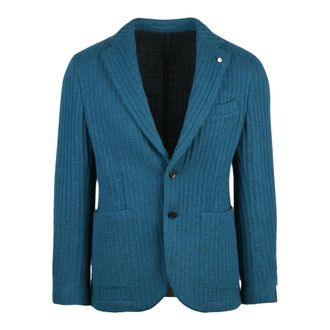 L.B.M. 1911 Blazer in Maglia - - Jackets - Herren - Blau - M