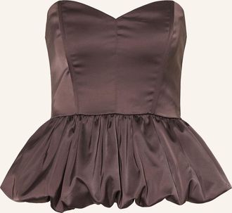 Gestuz Off-Shoulder-Top Gzelva Aus Satin lila