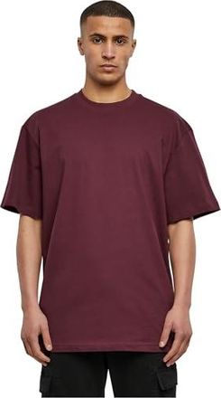 Urban Classics Homme Basic Crew Neck Tall Tee T Shirt, Redwine, 6XL Grande Taille EU