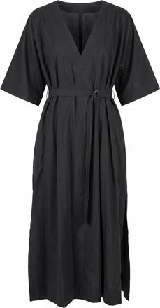 ottod'Ame Femme, Robes, Noir, Taille: 36 FR Long Cotton Dress