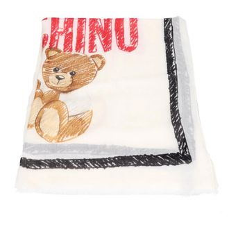 Moschino Wool Scarf - - Accessories - Damen - Wei&szlig; - ONE SIZE
