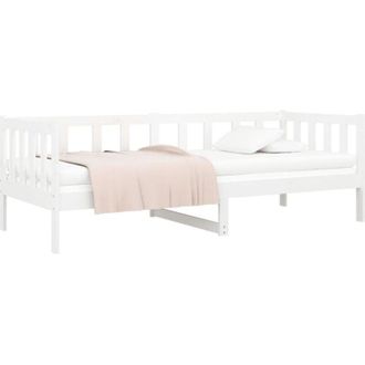 vidaXL Lit de jour sans matelas blanc 80x200 cm bois de pin massif vidaXL