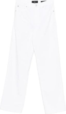 7 For All Mankind Jean Droit - Blanc