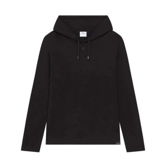 Courr&egrave;ges Kapuzen Off-Shoulder T-Shirt - - Sweatshirts & Hoodies - Damen - Schwarzk - M