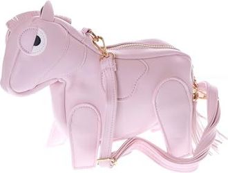 Kawaii-Story LB-6108-1 Sac pour femme en forme de cheval rose Noir 25 x 16 x 5 cm, Rose