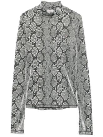 Coperni haut &agrave; imprim&eacute; peau de serpent - Gris