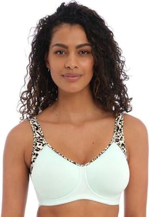 Freya F Active Beige Soutien-Gorge &agrave; Couverture compl&egrave;te Opaque pour Femme, L&eacute;opard Pur Aigue-Marine, 32F