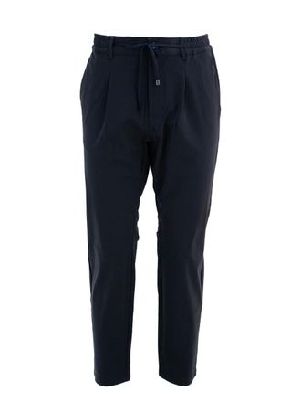 Cruna pantalon en coton à design plissé - Bleu