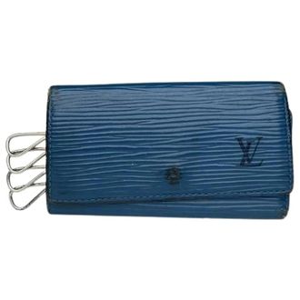 Louis Vuitton Porte-cl&eacute;s en cuir Pre-owned - Femme - Pre-owned - Bleu - Taille: ONE Size