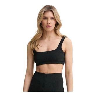 Nanushka Cropped Bralette Top - - Tops - Damen - Schwarzk - M