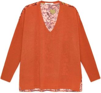 Maliparmi Maliparmi, Damen, Strickwaren, Orange, MGr&ouml;&szlig;e