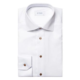 Eton Modern Fit Wei&szlig;es Hemd - - Shirts - Herren - Wei&szlig; - L