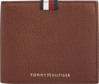 Tommy Hilfiger TH PREM LEA CC FLAP AND COIN, Herren Geldbörsen, Dark Chestnut