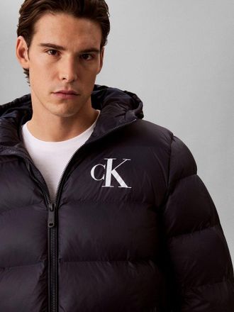 Calvin Klein Jeans Steppjacke 2-Wege-Zipper, Regular Fit, Logodruck