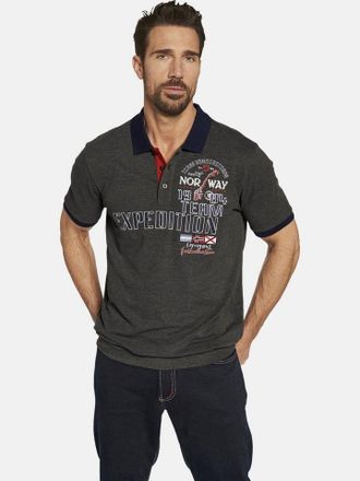 Jan Vanderstorm Poloshirt ERLING mit Statement-Print