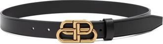 Balenciaga Gürtel - Black Bb Thin Belt - Gr. 80 - in Schwarz - für Damen