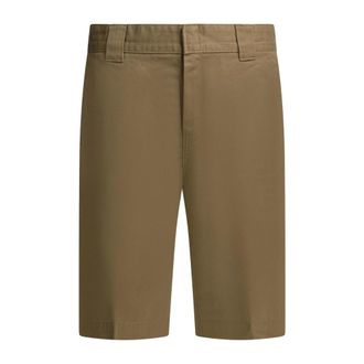 Carhartt Work in Progress Shorts en serg&eacute; de coton de type workwear - Homme - Shorts - Beige - Taille: W34