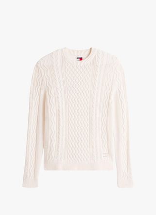 Tommy Hilfiger Pull en maille torsad&eacute;e