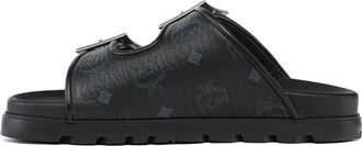 MCM sandales &agrave; d&eacute;tail de boucle - Noir