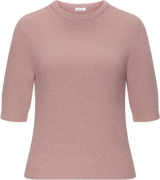 Lascana Kurzarmpullover, flauschiger Strickpullover, figurnaher Schnitt