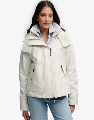 Superdry veste coupe-vent &agrave; capuche arctique gris rainy day