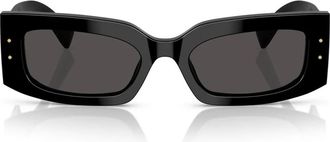 Dolce & Gabbana unisex, Accessoires, Noir, Taille: 55 MM Lunettes de soleil rectangulaires en ac&eacute;tate