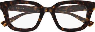 Gucci Eckige optische Fassung - - Accessories - unisex - Braun - 52 MM