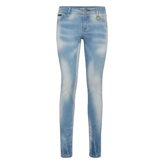 Philipp Plein Damen, Jeans, Blau, W27Gr&ouml;&szlig;e
