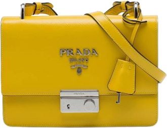 Prada Pre-owned Saffiano Umh&auml;ngetasche - - Pre-owned - Damen - Gelb - ONE SIZE