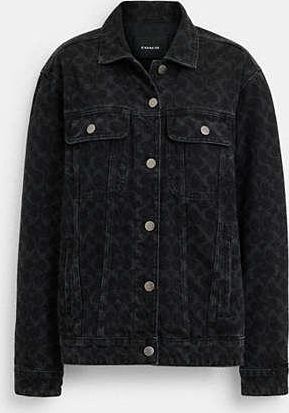 Coach Charakteristische Denimjacke