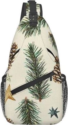 Generic Pinecone Tree Star (3) Sac &agrave; bandouli&egrave;re de voyage pour homme Sac &agrave; dos de randonn&eacute;e
