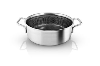 Eva Solo Eva Trio | Multi Sauteuse m. 2 Griffen 24 cm Mosaic keramische Slip-Let-Antihaftbeschichtung | Der Sauteusenkörper besteht: 90% Recycling-Edelstahl & 