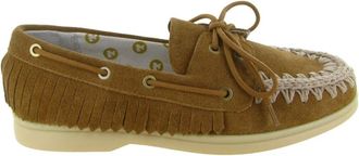 Mou Femme, Chaussures, Brun, Taille: 39 EU Mocassin avec Franges